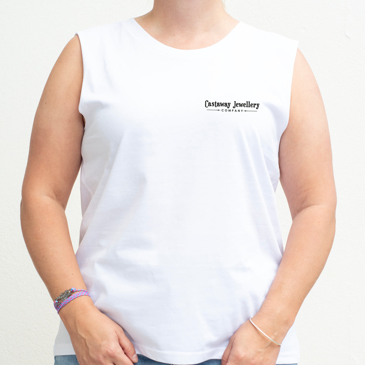 Crab Fight Club Singlet - White – Castaway Jewellery Company