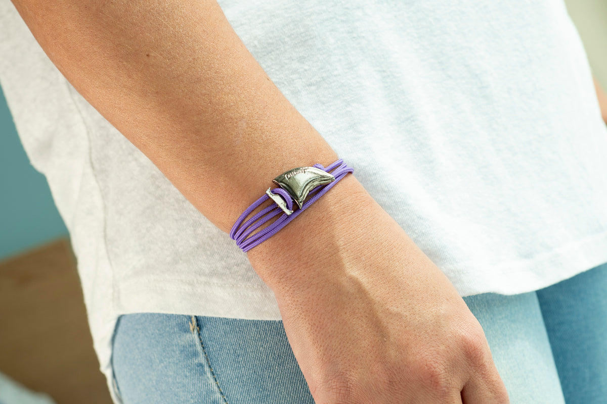 Shark Fin Wrap Bracelet - 2mm - Castaway Jewellery Company