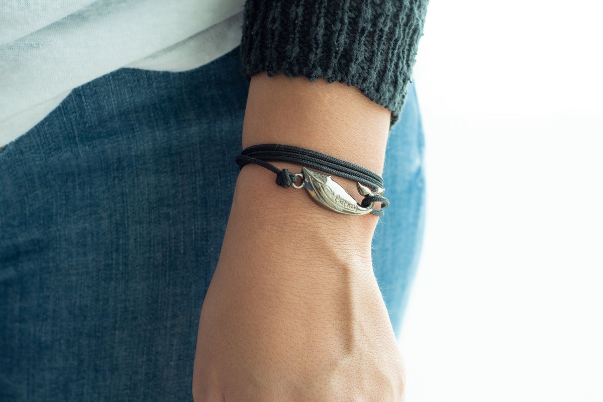 Humpback Whale Bracelet - 2mm - Castaway Jewellery Company